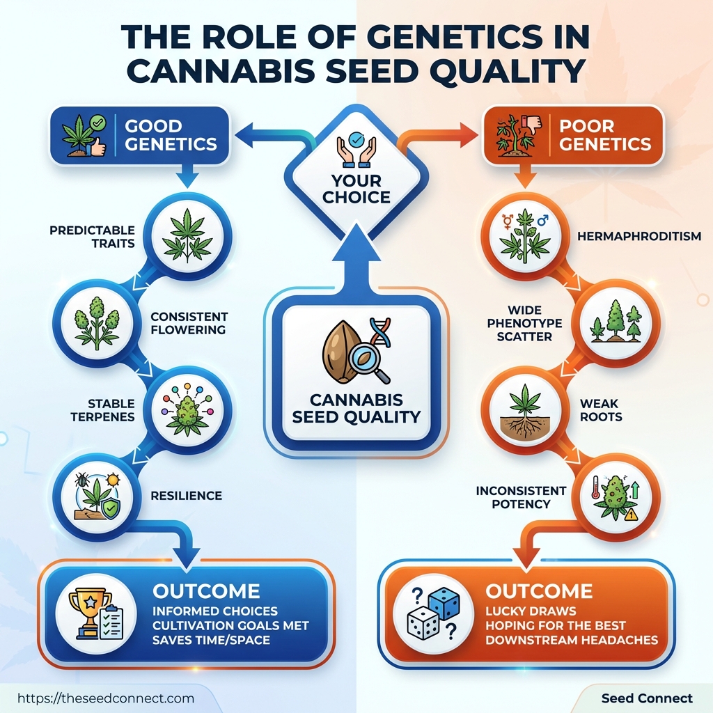 The Role of Genetics in Cannabis Seed Quality - Cannabis Growers Blog
