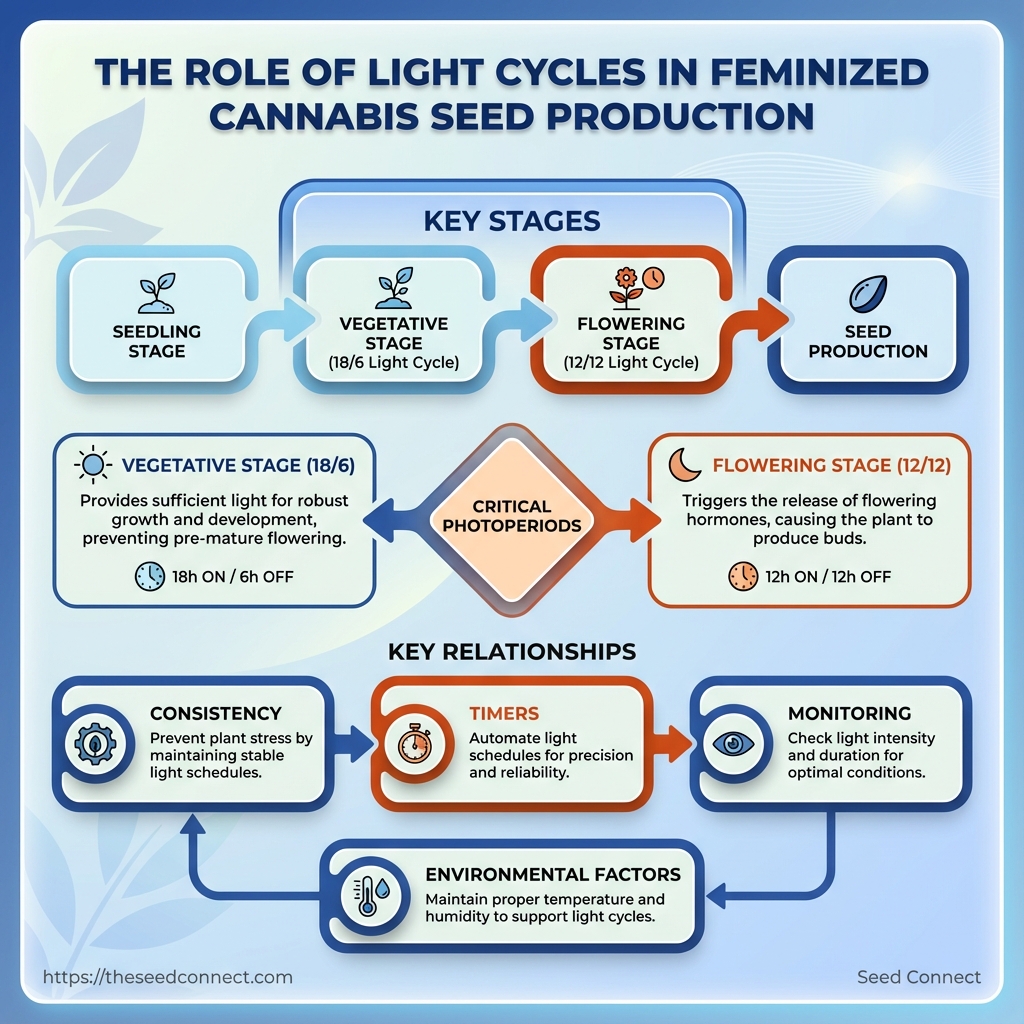 The Role of Light Cycles in Feminized Cannabis Seed Production - Seed ...