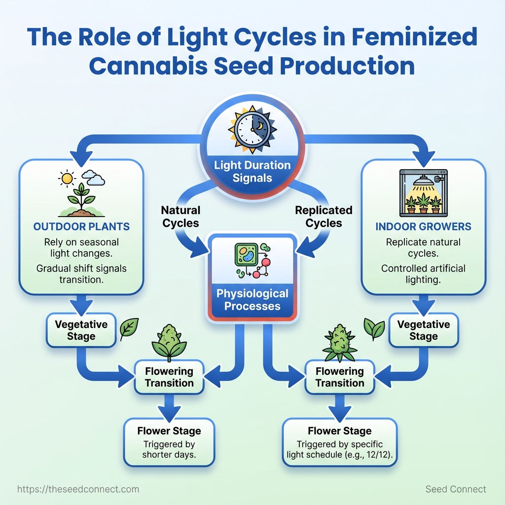 The Role of Light Cycles in Feminized Cannabis Seed Production - Seed ...